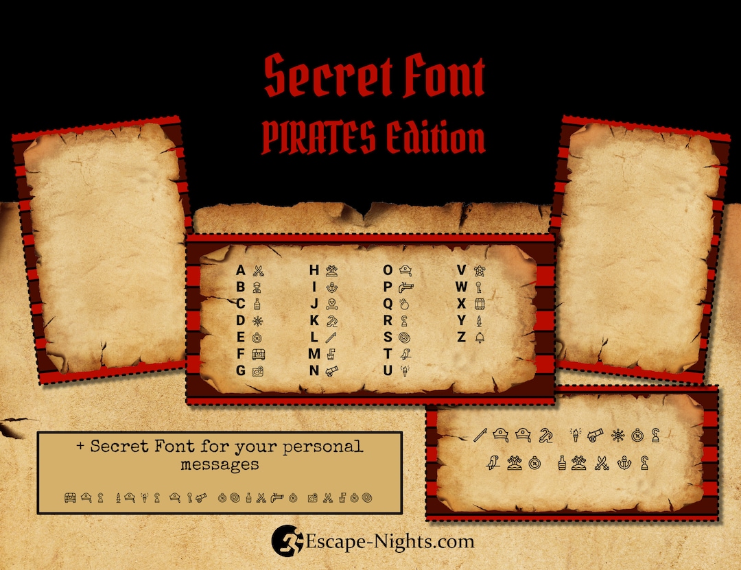 Escape Game Decoder Set I DIY Escape Room Secret Codes Including a ...