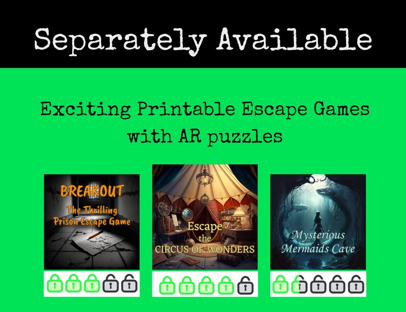 Escape Game Decoder Set, SPY Edition, DIY Escape Room Secret Codes ...