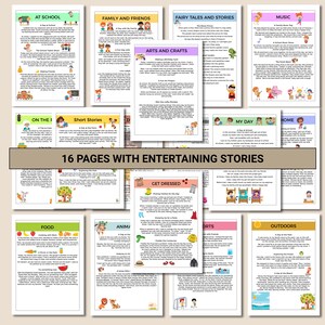 Printable Stories for Preschoolers I Fun Stories With Common Words I ...