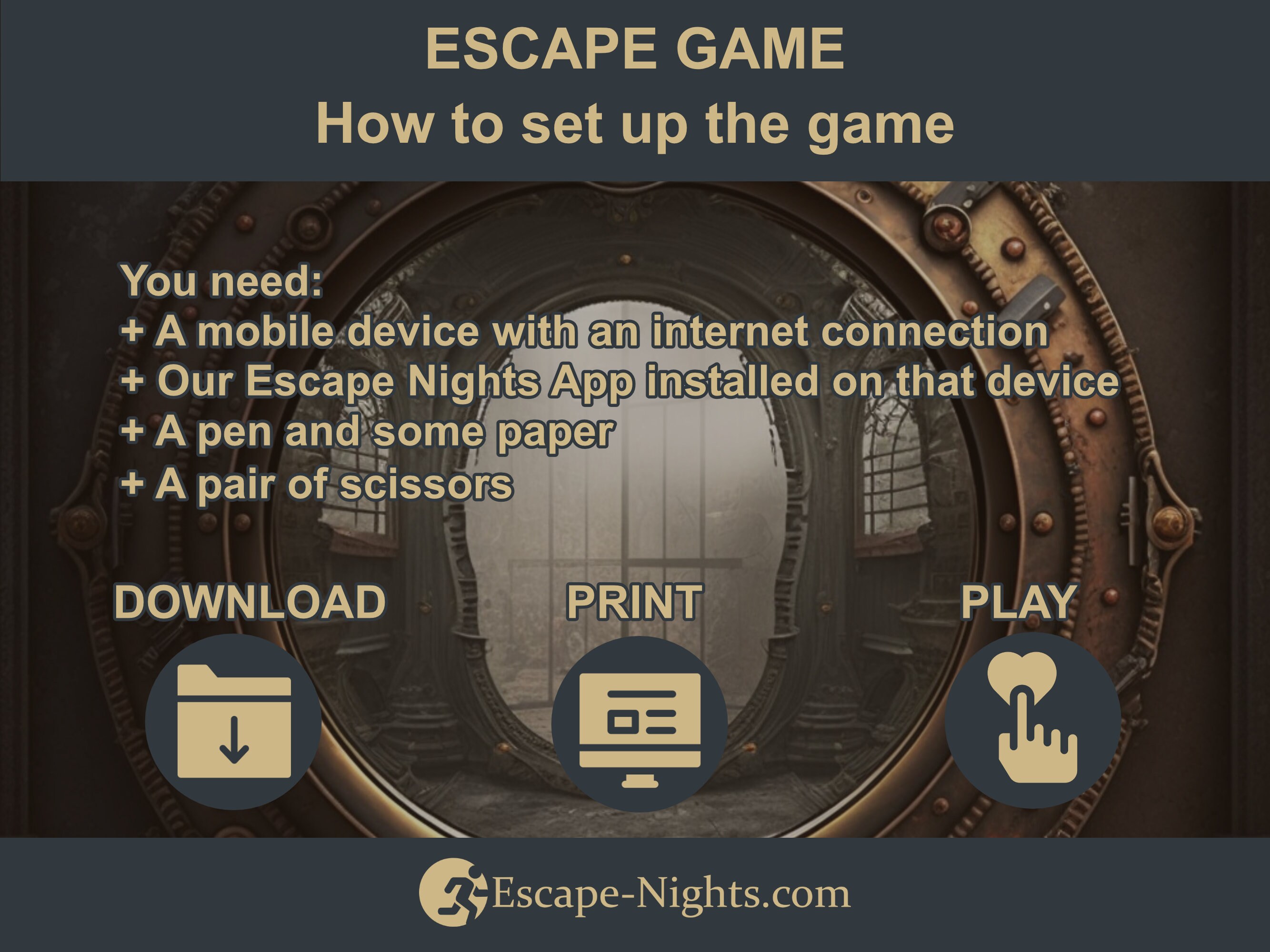ESCAPE GAME Printable Escape Room I Circus of Wonders I DIY Printable ...