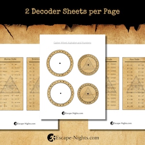 Escape Game Decoder Set I EGYPT EDITION I DIY Escape Room Secret Codes ...