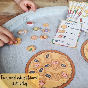 Build a Pizza I Printable Game for Children I Preschool Role-playing I ...