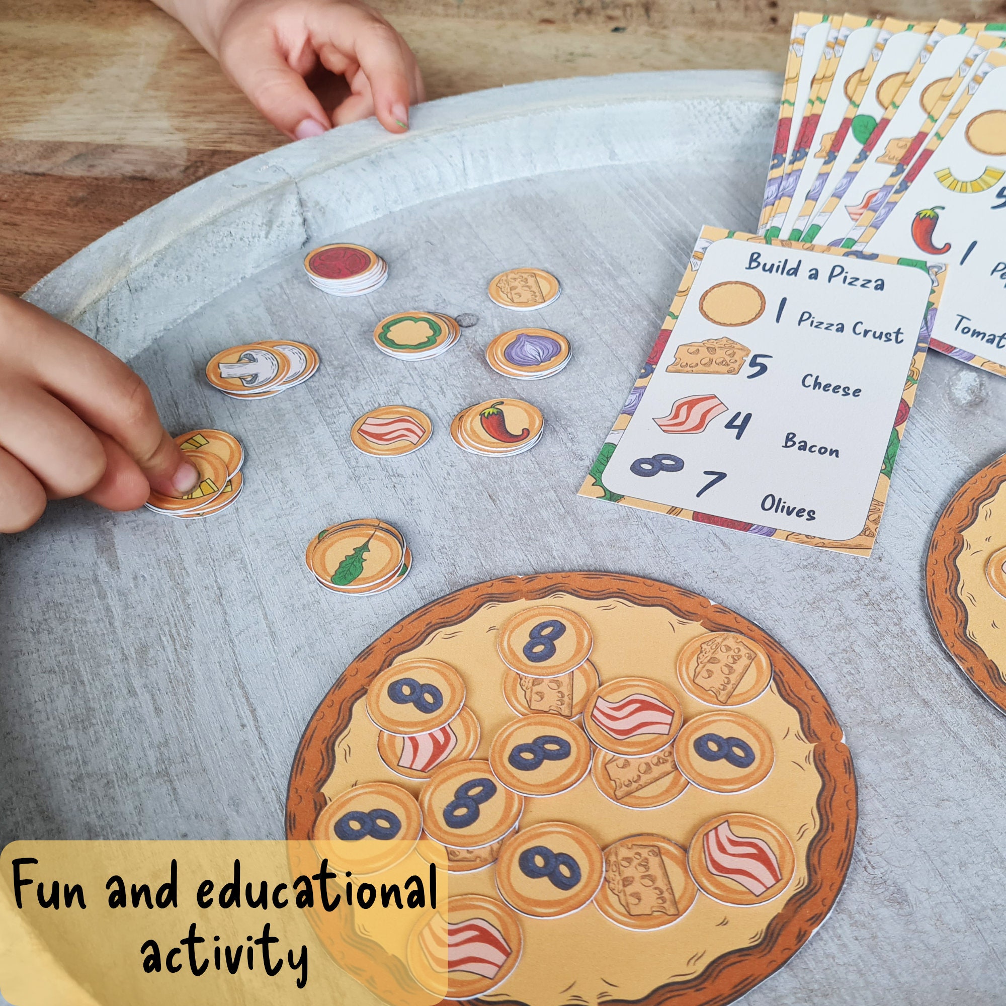 Build a Pizza I Printable Game for Children I Preschool Role-playing I ...