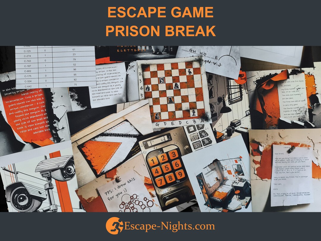 ESCAPE GAME Printable Escape Room I Prison Break I DIY - Etsy