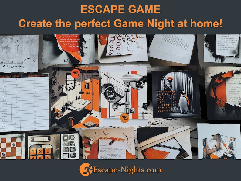 ESCAPE GAME Printable Escape Room I Prison Break I DIY Printable Escape ...