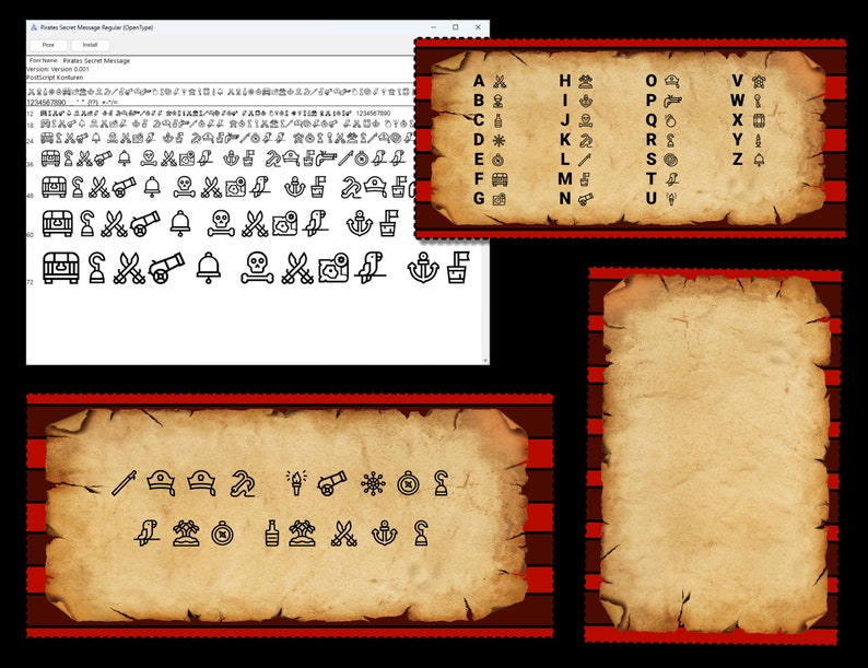 Escape Game Decoder Set I DIY Escape Room Secret Codes Including a ...
