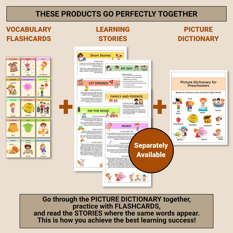 Printable Vocabulary Flashcards for Preschoolers I Homeschool I ...