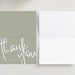 Customizable Script Thank You Card Template: Sage Green (PDF) - Etsy
