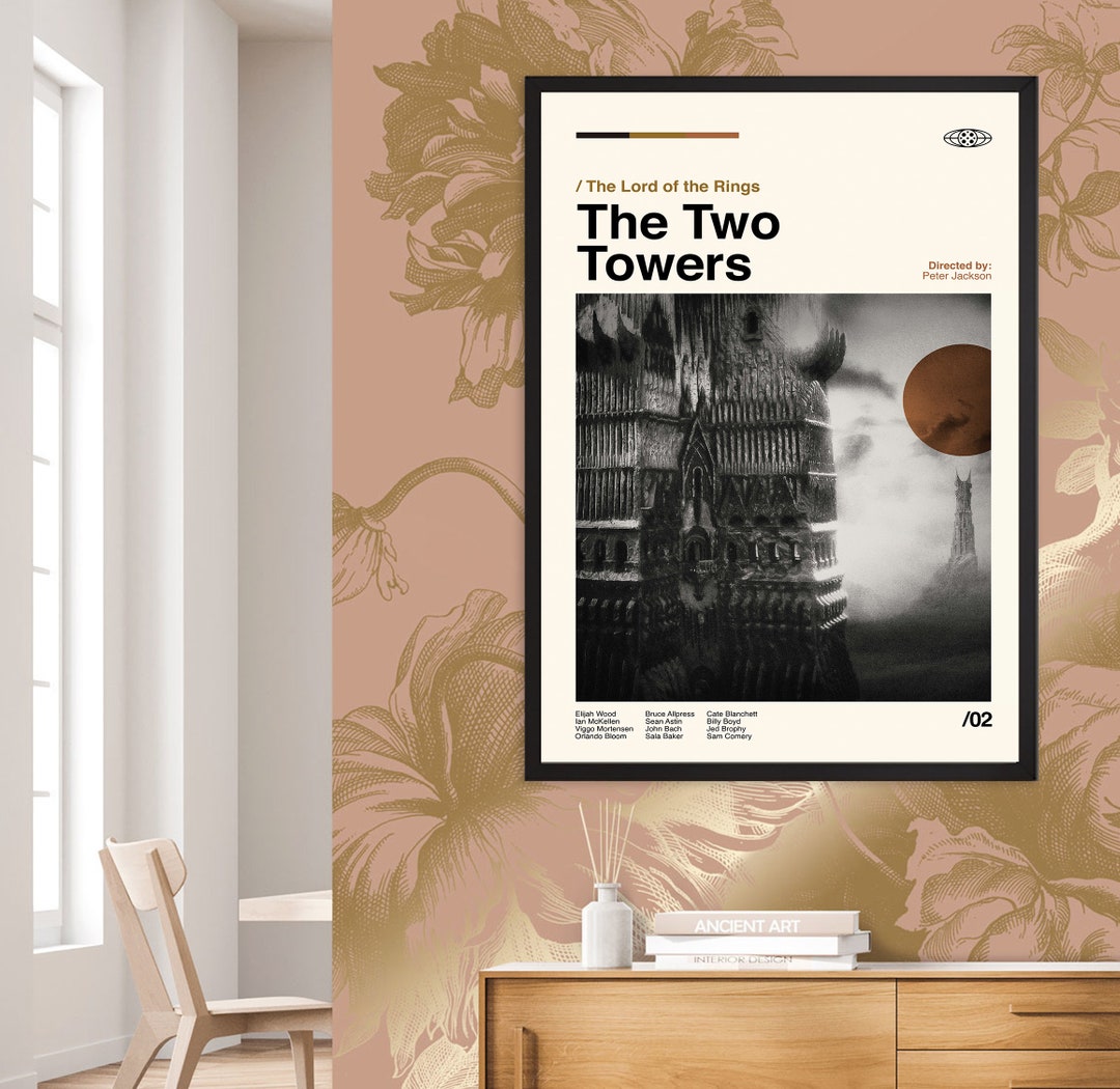 The Two Tower Poster the Two Tower Movie Poster Print - Etsy