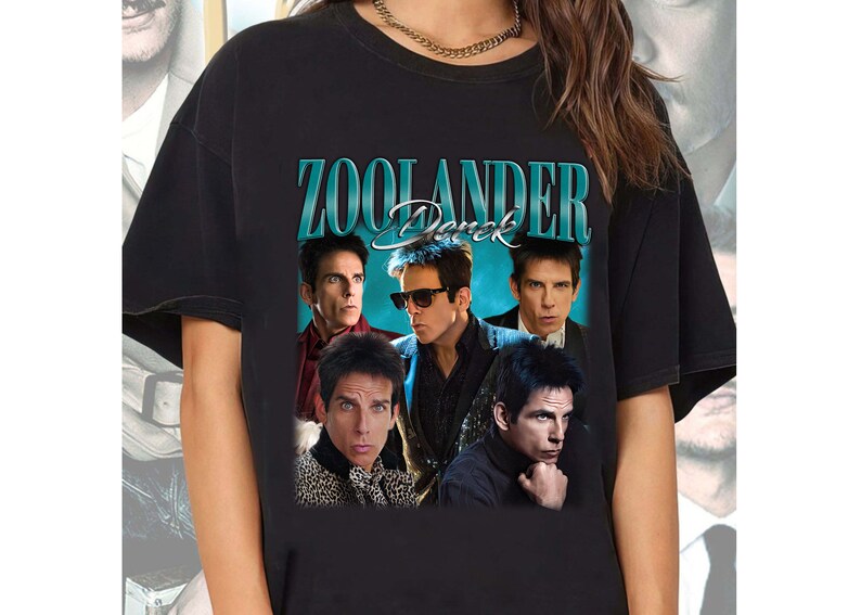 Vintage Zoolander Derek T-shirt, Zoolander Derek Shirt, Zoolander Derek ...