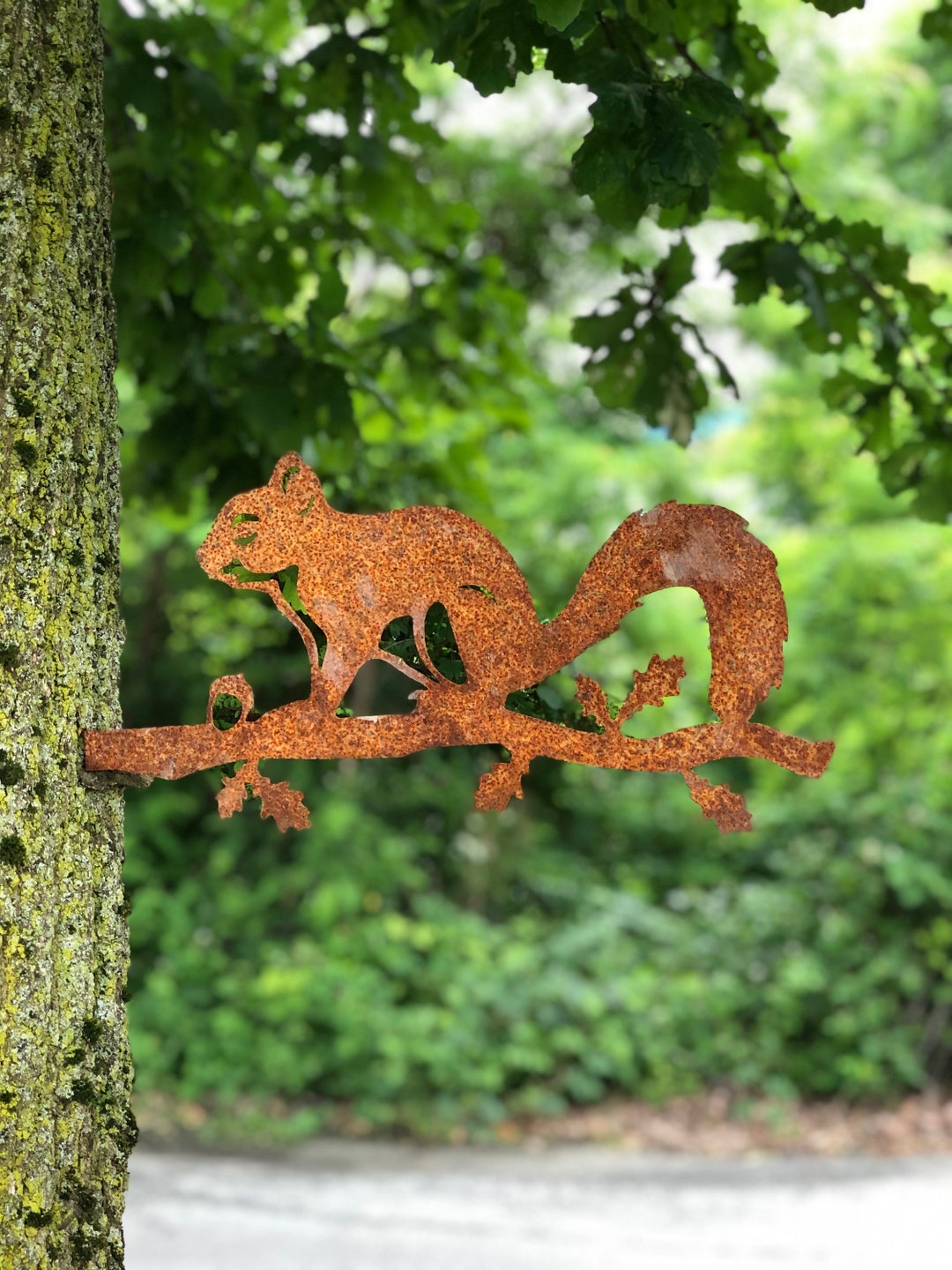 Decorative Squirrel in Corten, Corten Shape, Perfect Decoration for ...