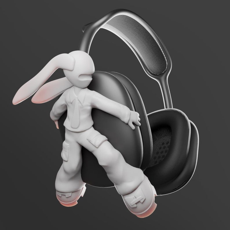 Apple AirPod Max Cover "rabbit Man" 3D File - Etsy