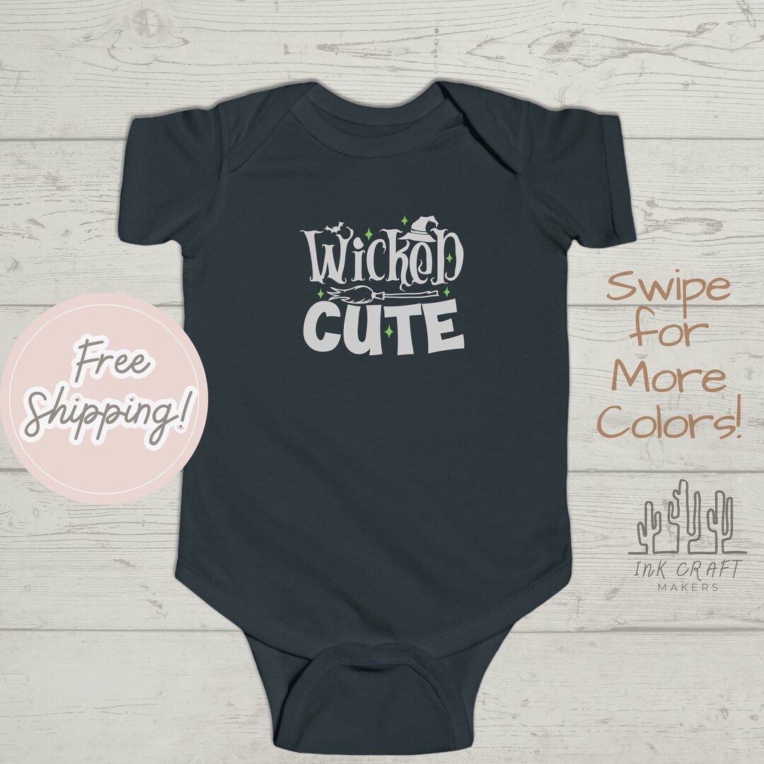 Wicked Cute Halloween Onesie Funny Halloween My First - Etsy