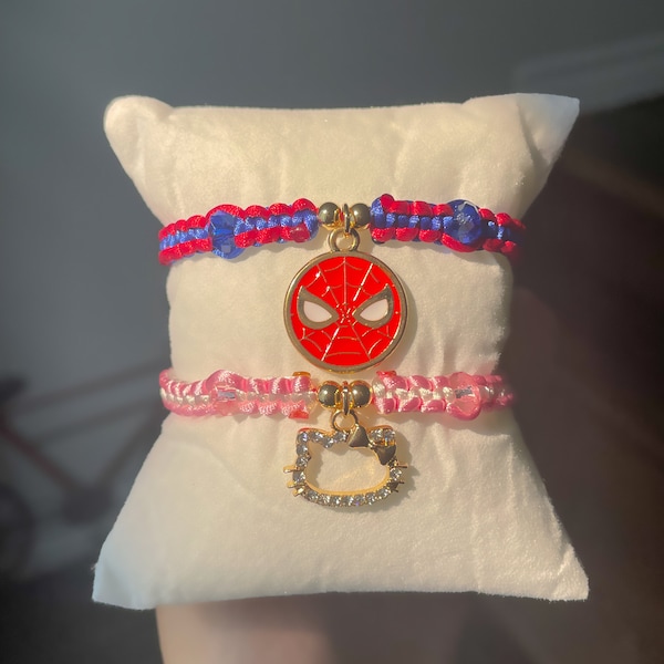 Spiderman Bracelet String Matching - Etsy