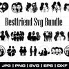 Friendship Svg Bundle, Friends Svg, Best Friends Svg, Friendship Svg ...