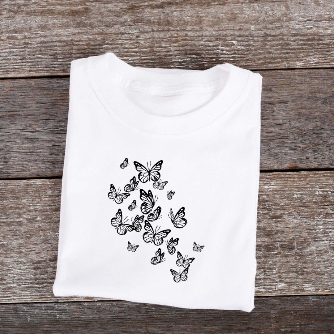 Flying Butterfly SVG Bundle: Swarm Design, Cricut & Silhouette Cut ...