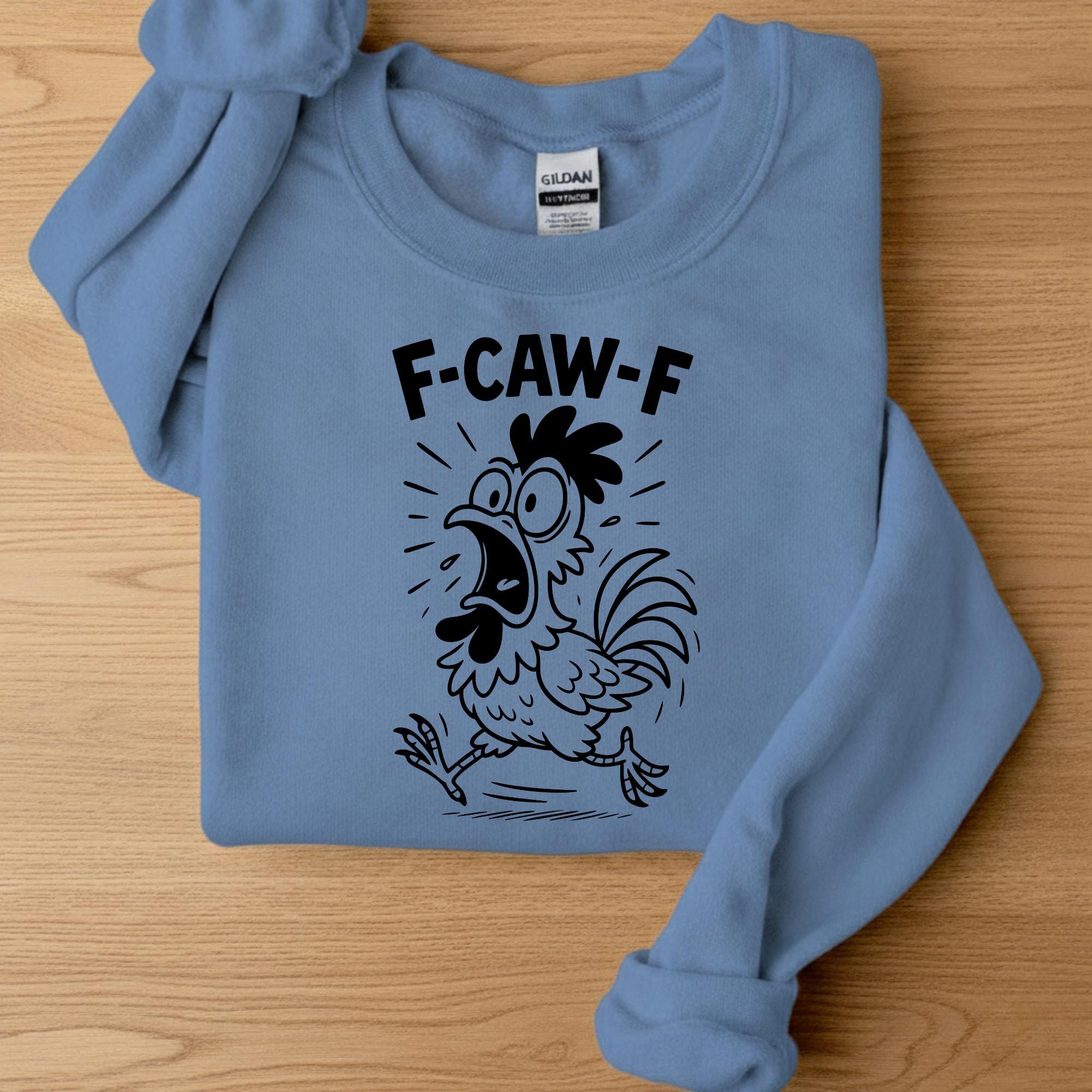 Funny F-caw-f Chicken Svg, Screaming Rooster Svg,crazy Hen Svg,farm ...