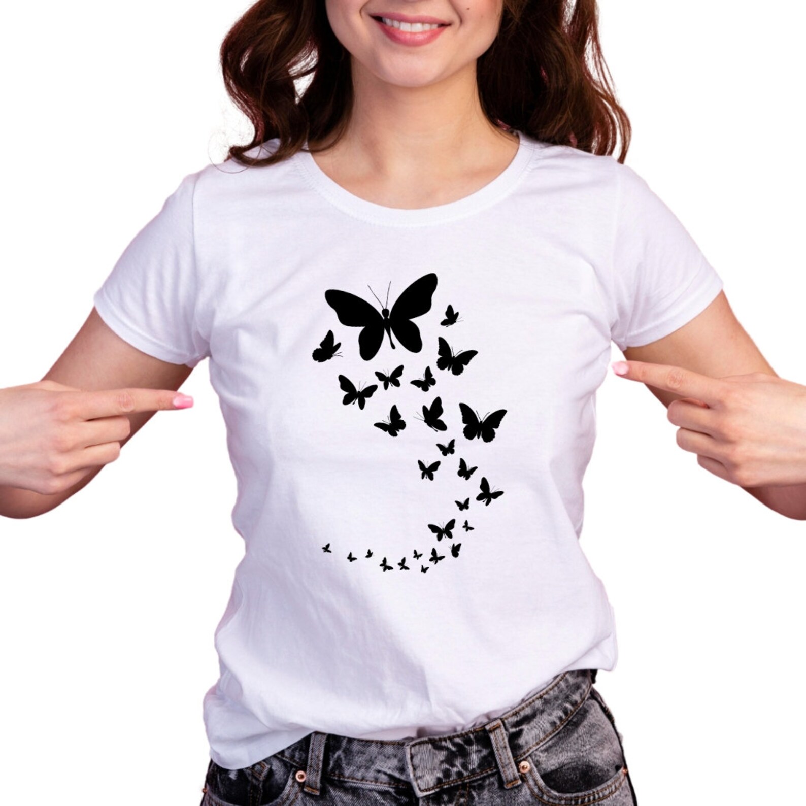 Flying Butterfly SVG Bundle: Swarm Design, Cricut & Silhouette Cut ...