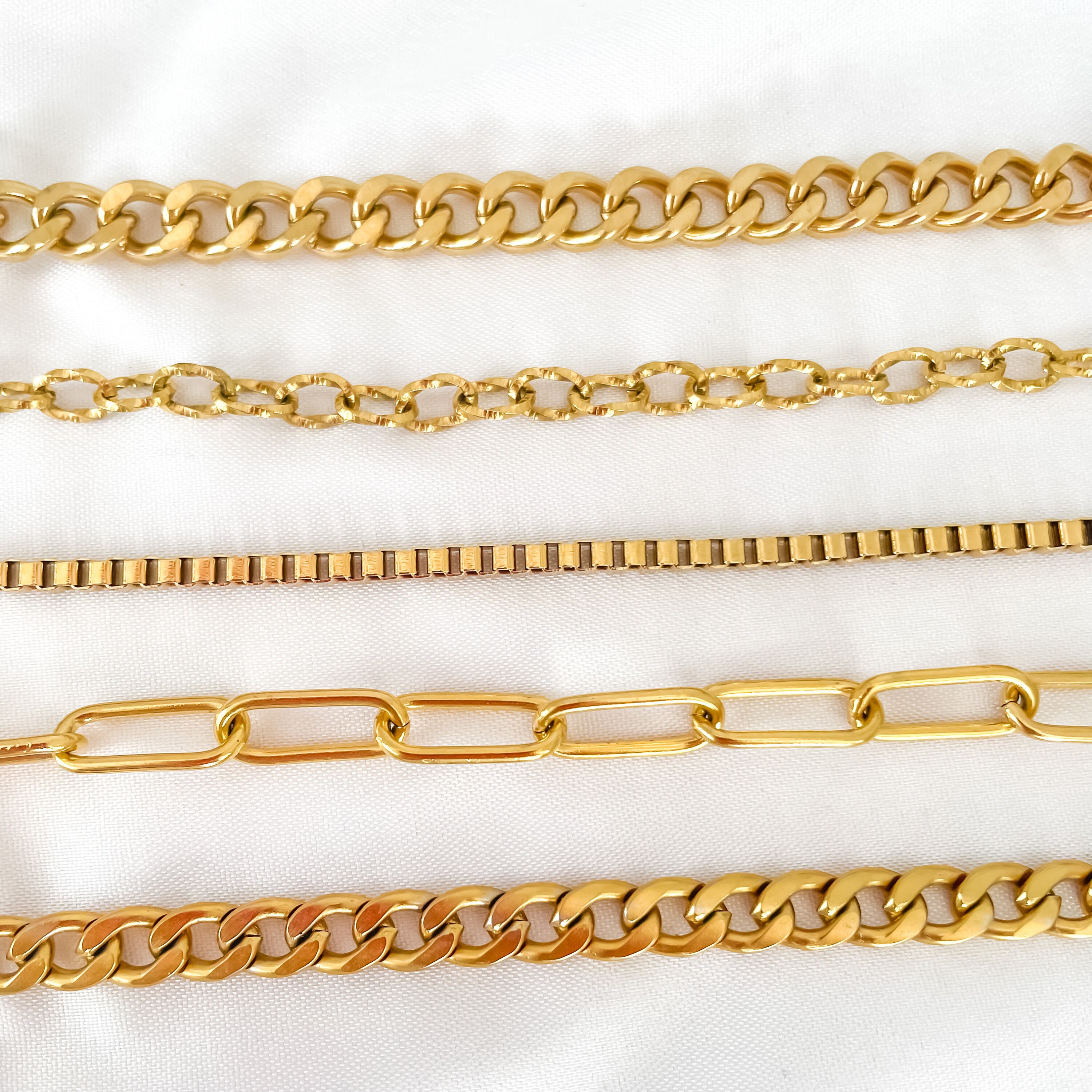 Thick Gold Chain Necklace Gold Waterproof Necklace Chunky Necklace 18K ...