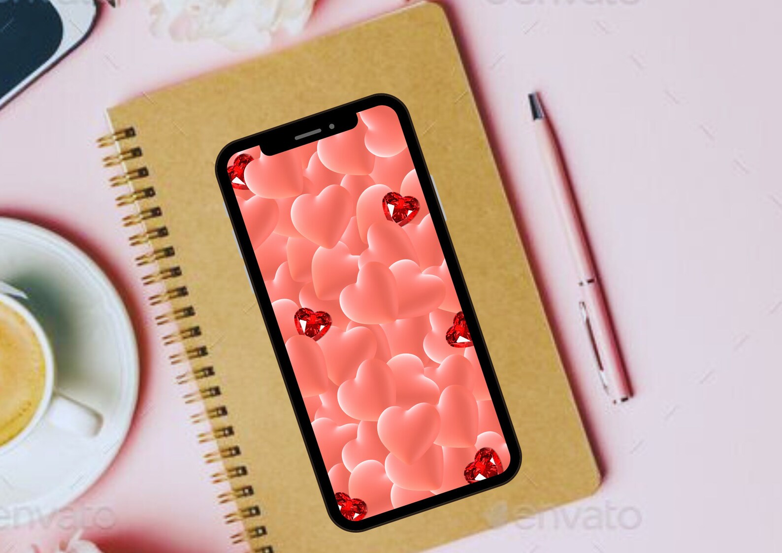 IPhone 15 Wallpapers HD Gift Wallpaper iPhone 15 Background Heart ...