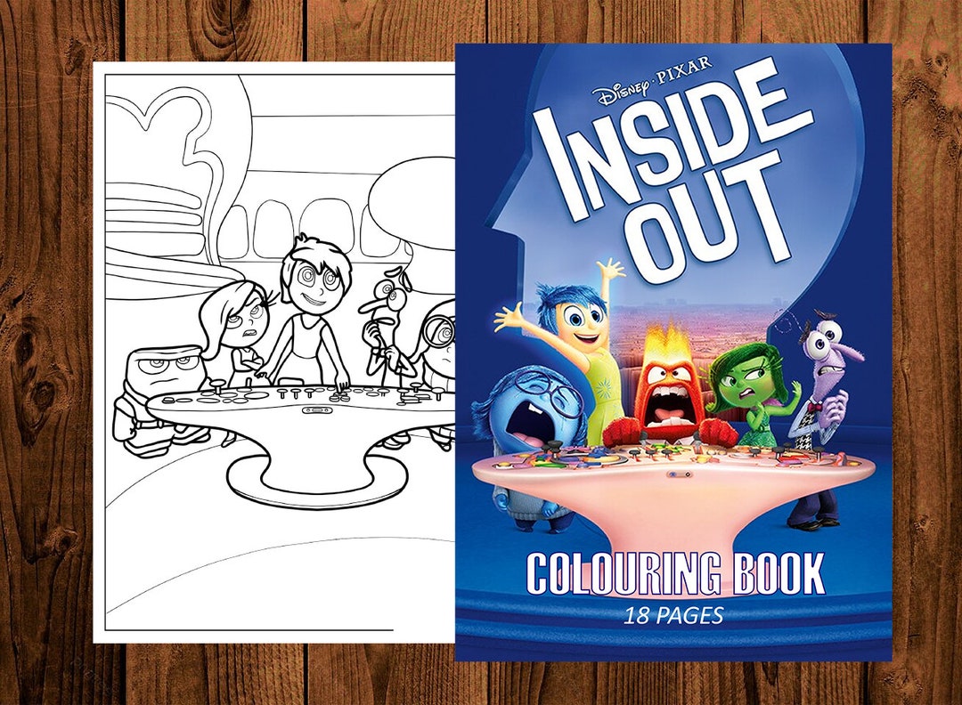 Colouring Books | Inside Out 18 Pages Pdf - Etsy