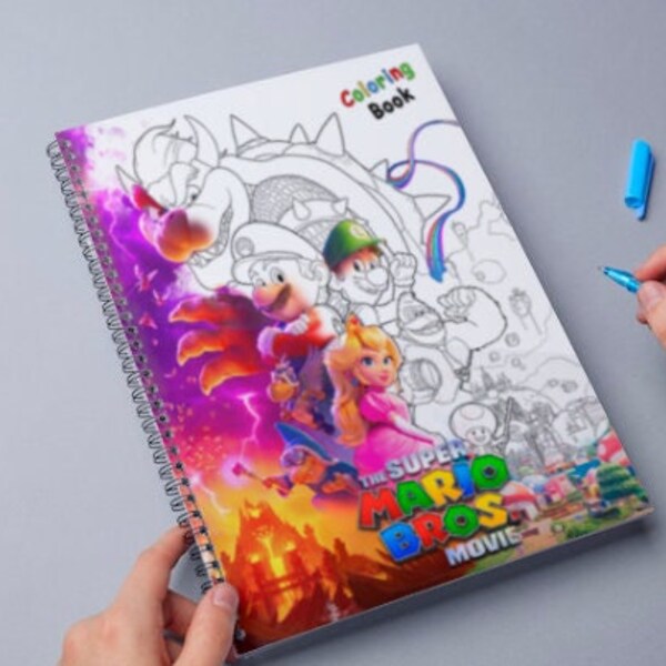 Super Mario Brothers Movie Coloring Book - Etsy