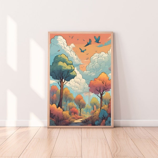 Abstract Tree Prints - Etsy