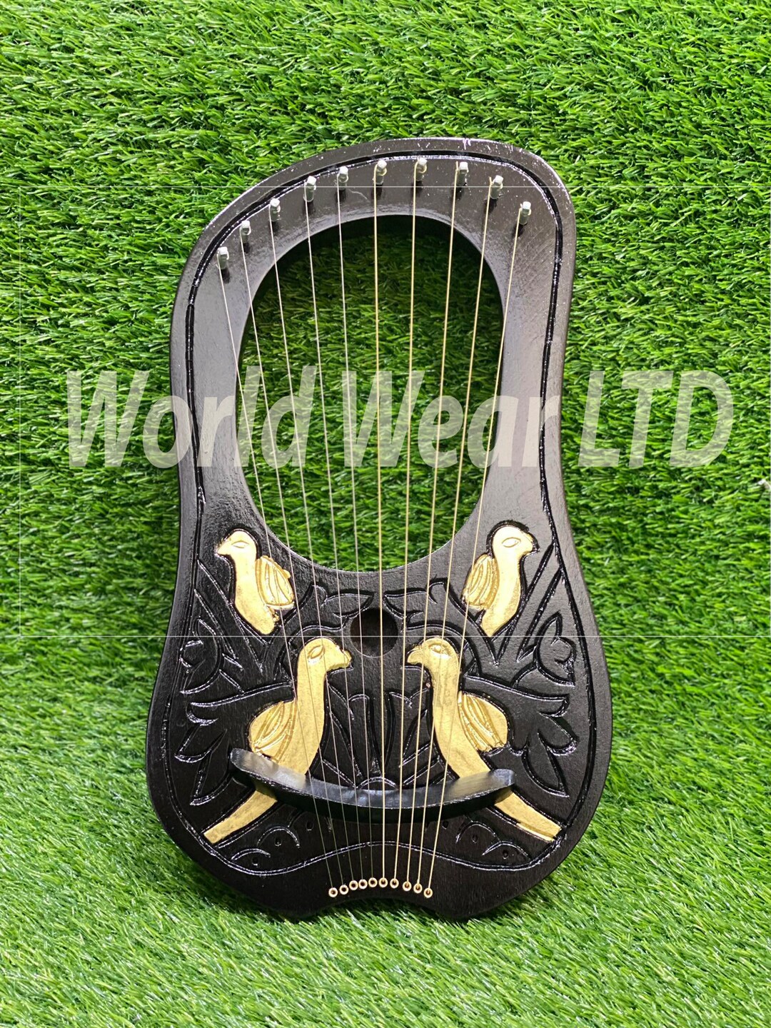 Lyre Harp 10 Metal Strings /harfe / Lyra Harp Rosewood FREE BAG - Etsy