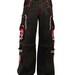Skull and Bones Black Goth Pant, Post Apocalyptic Pant, Cyberpunk ...