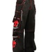 Skull and Bones Black Goth Pant, Post Apocalyptic Pant, Cyberpunk ...