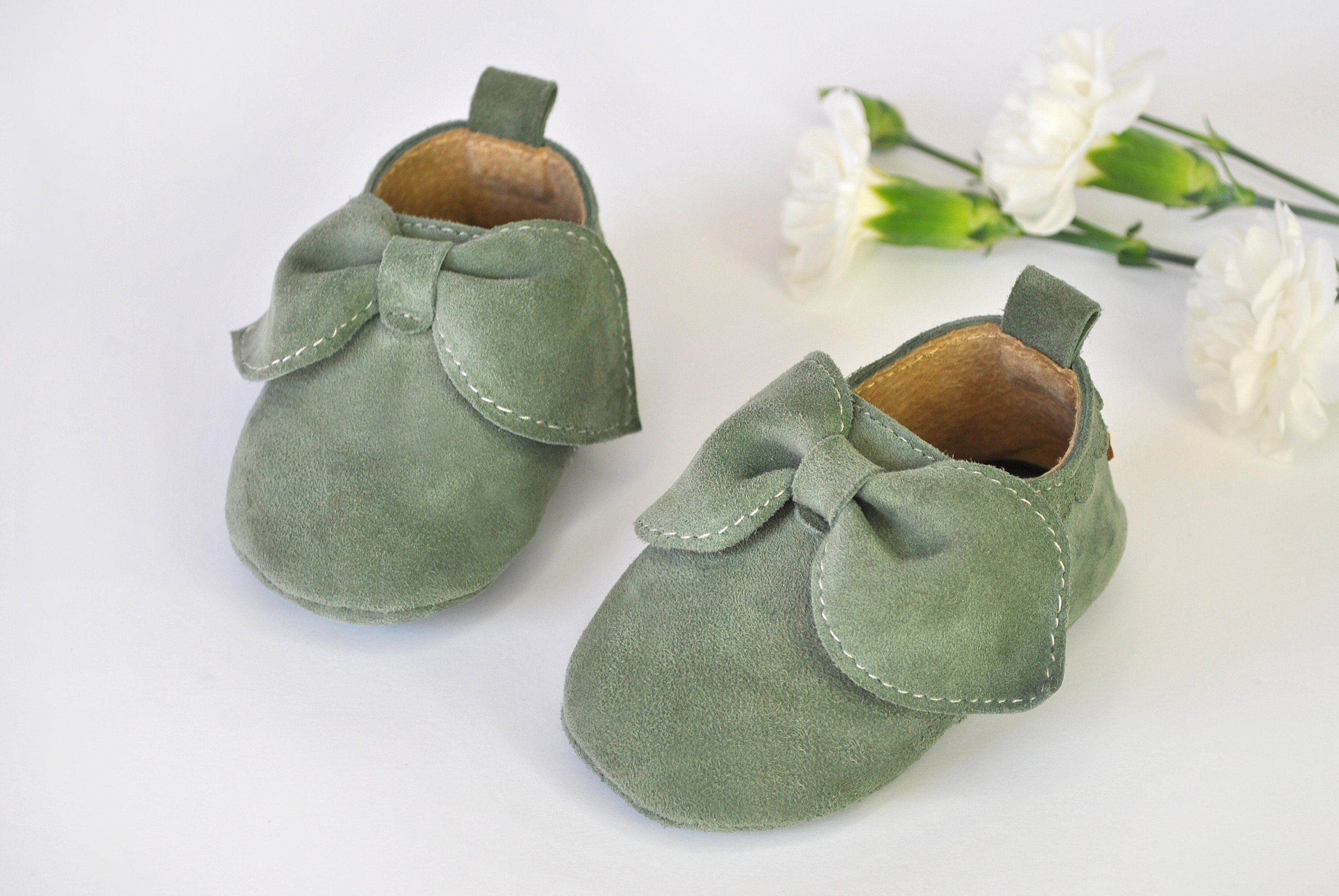 Cute slippers for baby girl newborn essentials in boho style - Etsy Polska