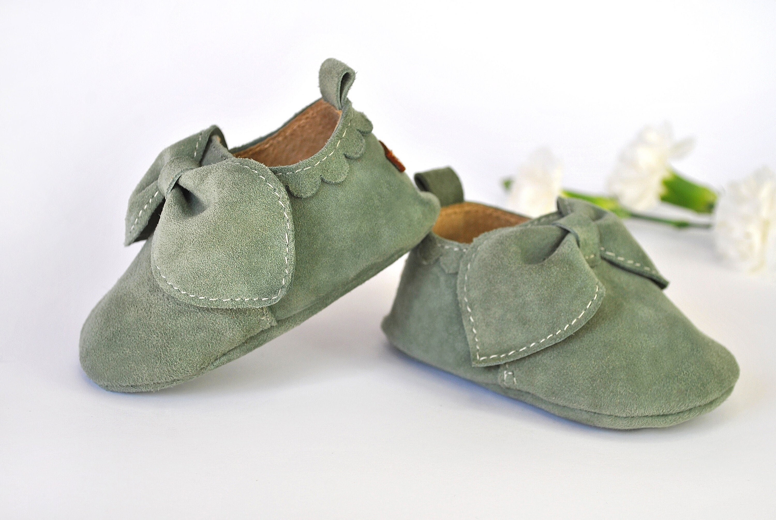 Cute slippers for baby girl newborn essentials in boho style - Etsy Polska