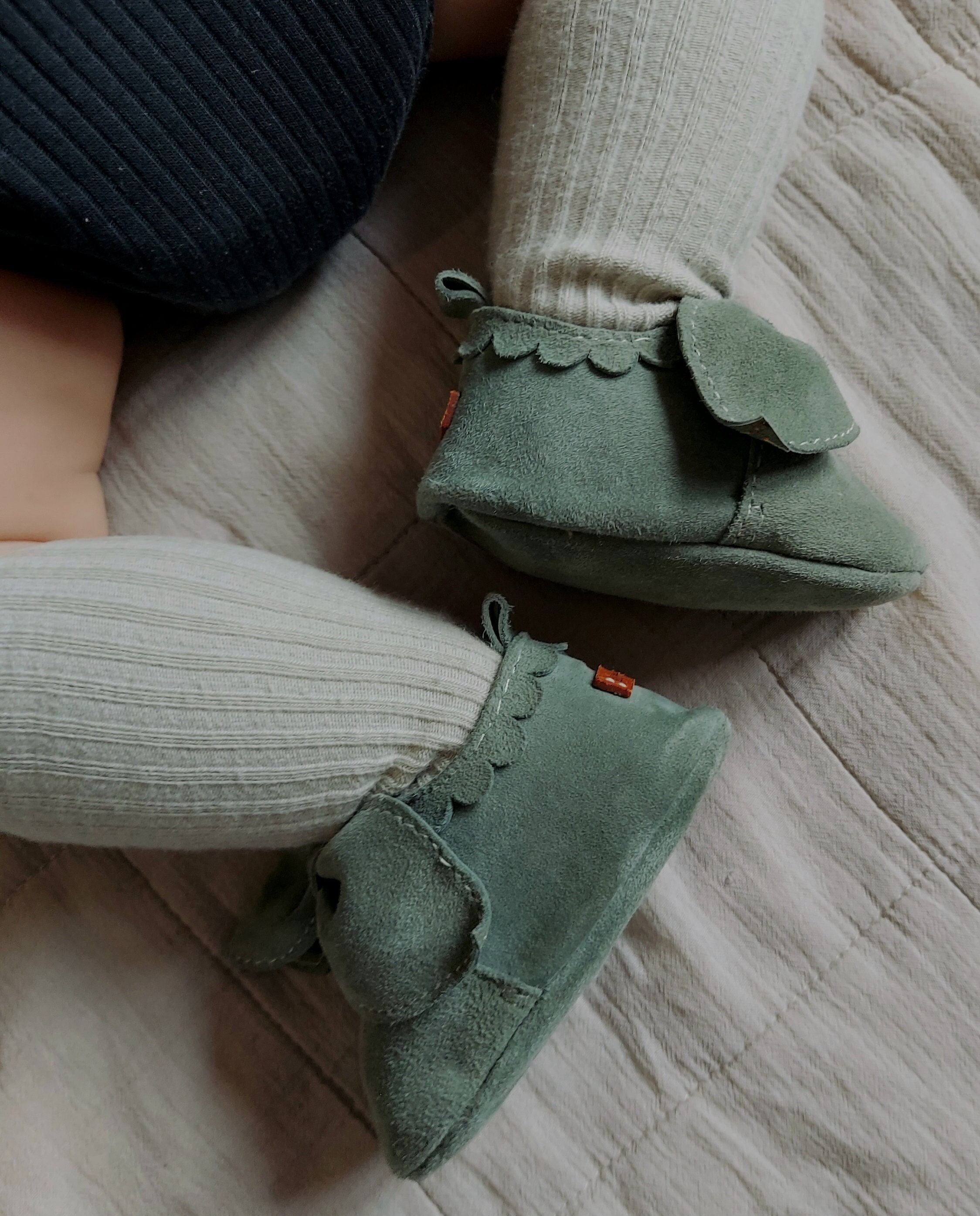 Cute slippers for baby girl newborn essentials in boho style - Etsy Polska