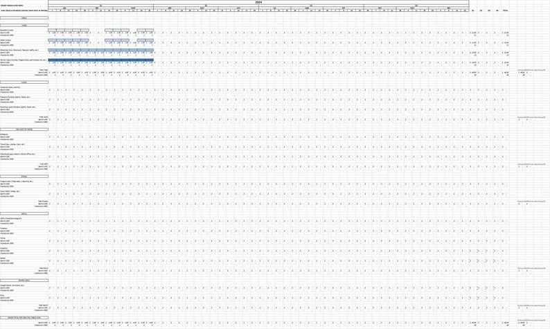 2024 Basic Media Plan Flowchart Template - Etsy