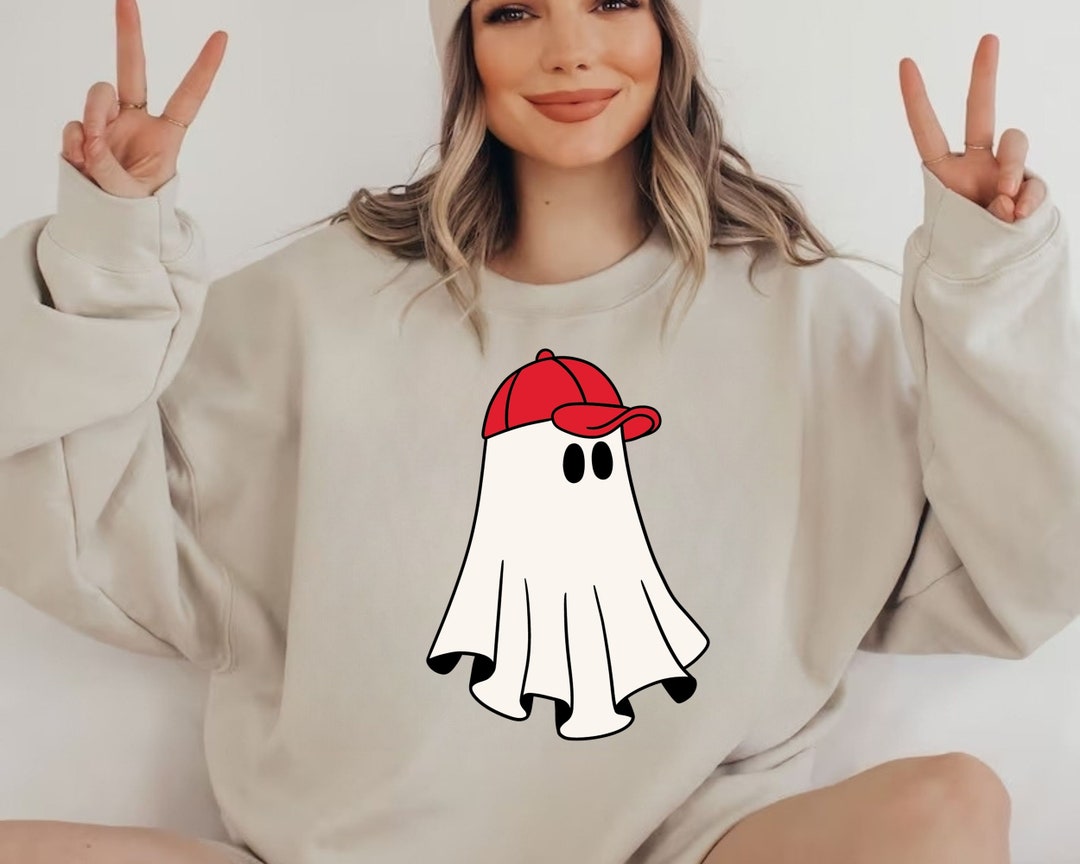 Buy Cute Ghost SVG, Boo SVG, Cute Halloween SVG, Sports Cap Ghost Svg ...