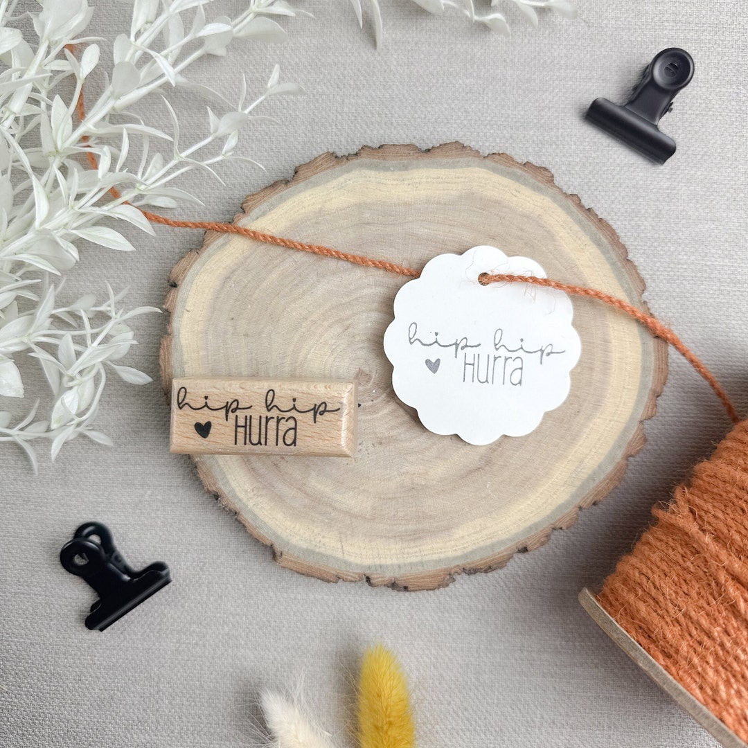 Wooden Stamp hip Hip Hooray Stamp Birthday - Etsy