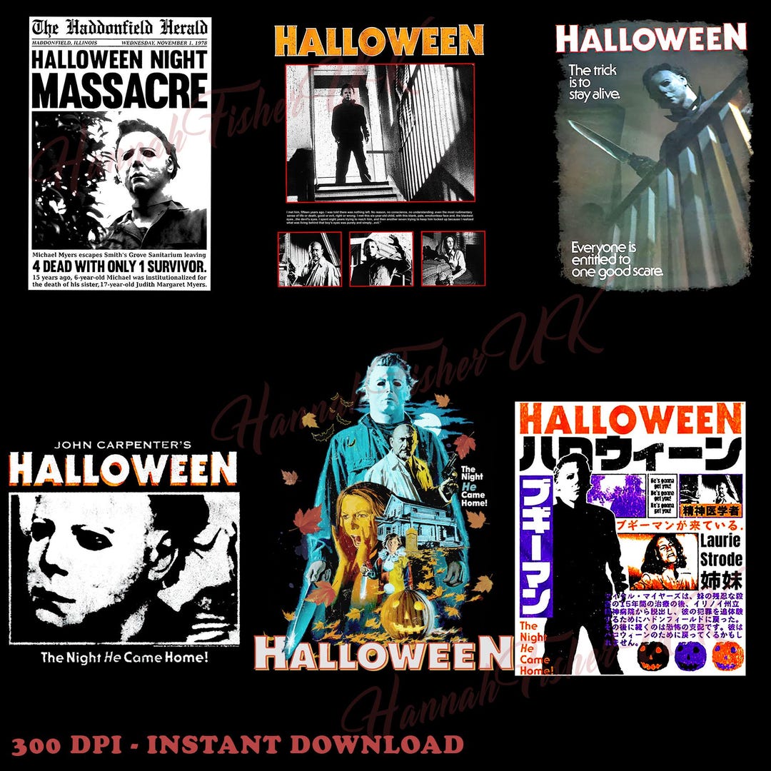 Retro Bootleg Michael Myer.s Halloween Png, Halloween Horror Movie ...