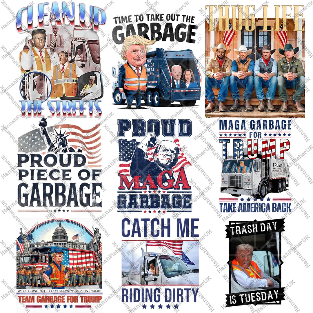 Garbage for Trump 2024 PNG Bundle, Garbage for Trump Png, Trumps ...