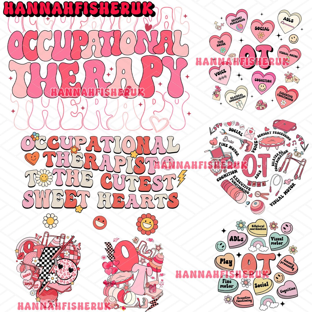 15+ OT Valentines Day Png, Occupational Therapy Valentine Png Bundle ...
