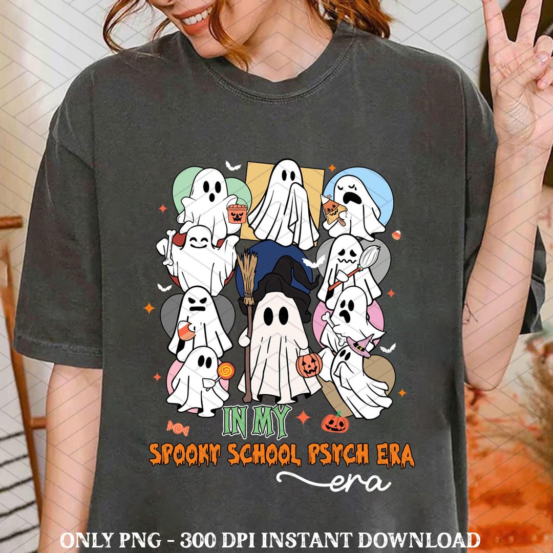 In My Spooky School Psych Era Halloween PNG, Funny School Psychologist ...
