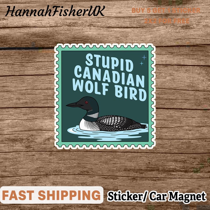 Stupid Canadian Sticker - Etsy UK