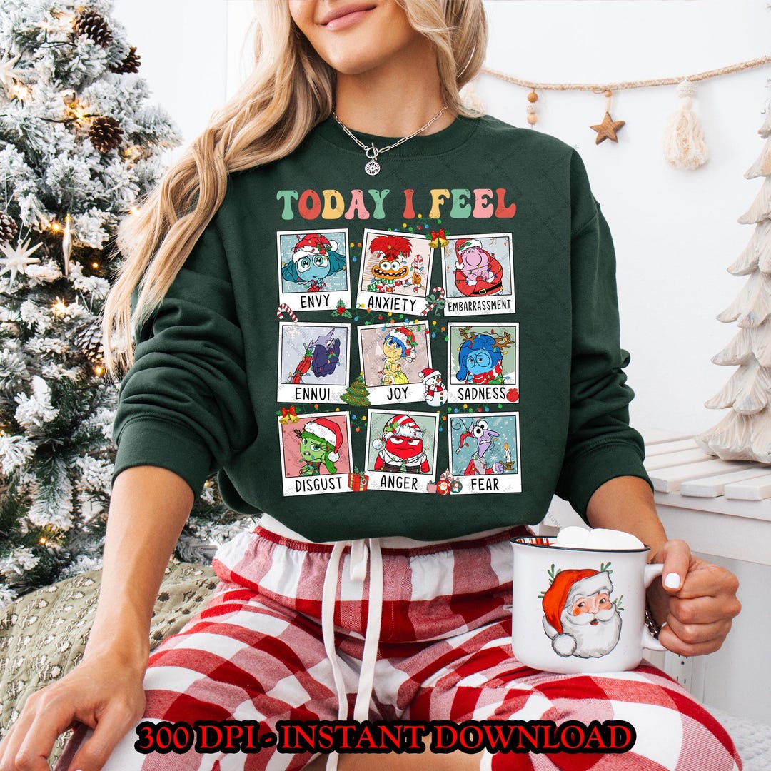 Christmas Inside Out Today I Feel Png, Inside Out Characters Png ...