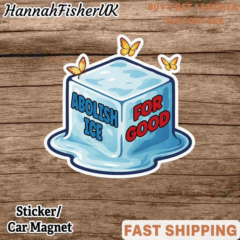 Subtle Anti ICE Sticker/car Magnet, Ice Melting Decal, Anti Trump ...