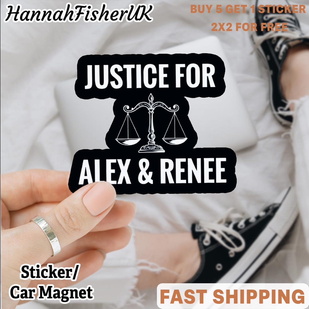 Justice for Alex & Renee Sticker/car Magnet, Political Protest Decal ...