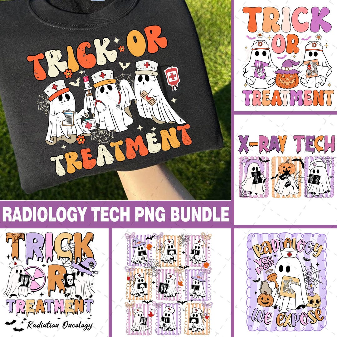 20+ Radiology Tech Halloween Nurse PNG, Trick or Treatment Png ...