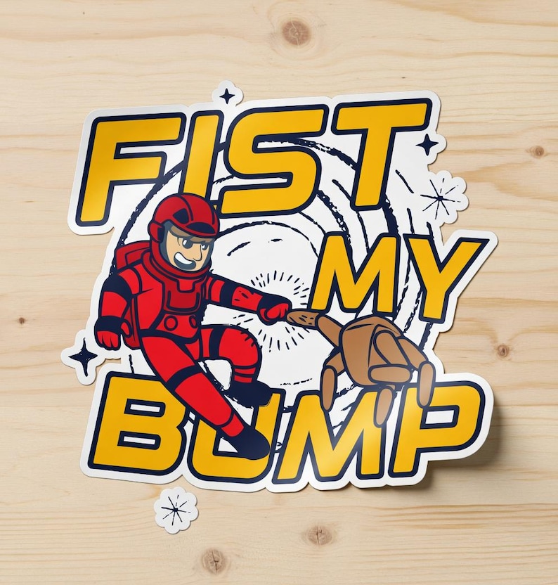 Sci-fi Project Hail Mary Rocky “fist My Bump” Quote Hand Drawn Water ...