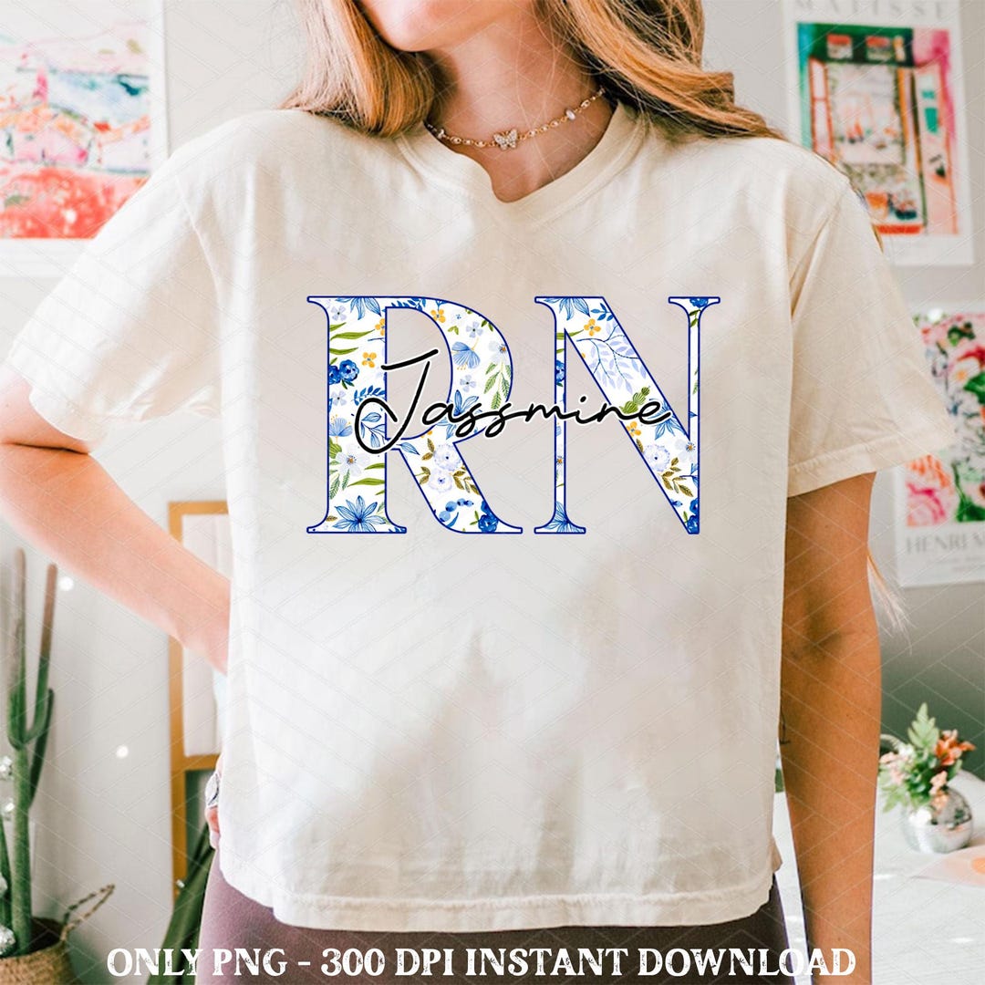 Personalized RN Png, Custom RN Png, Nursing Student Png, Healthcare RN ...