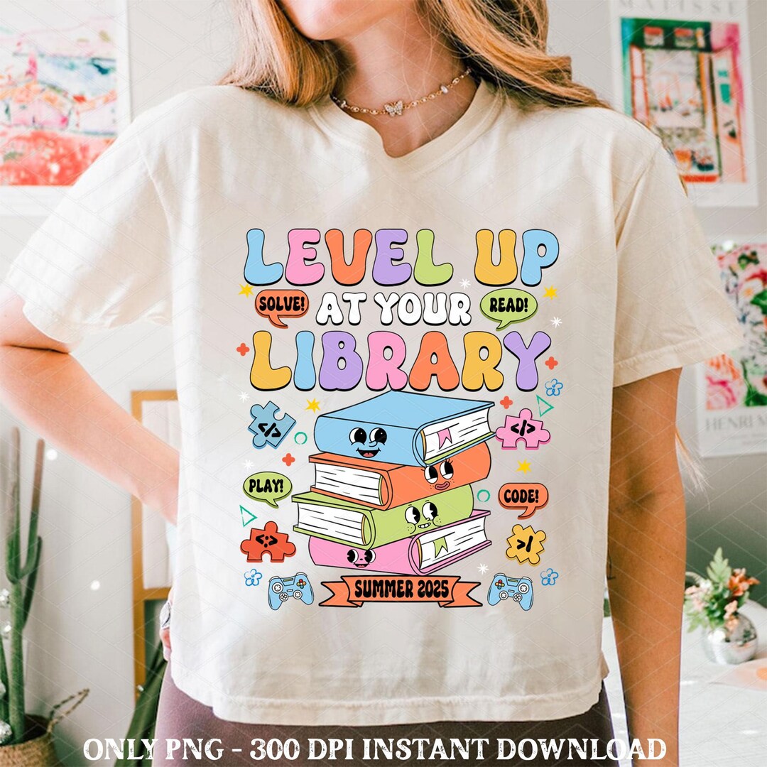 Level up at Your Library Summer 2025 Png, Adult Reading Program Png ...