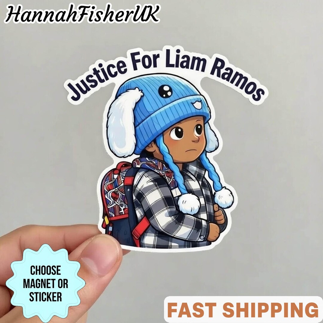 Justice for Liam Ramos Sticker/ Car Magnet, Hands off Kids, Children ...