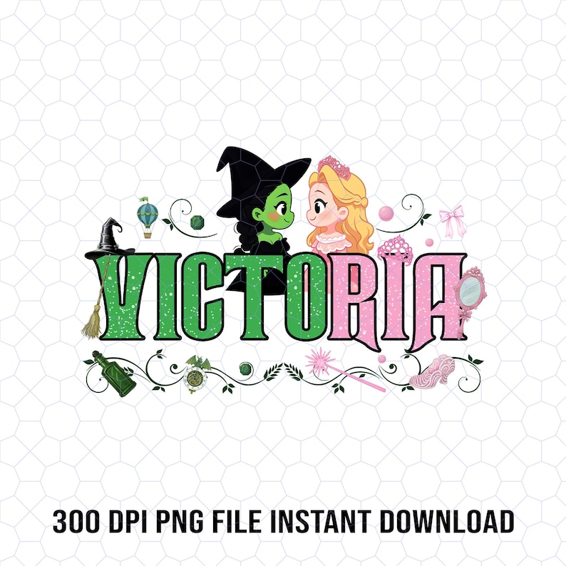 Custom Wicked Elphaba and Glinda PNG, Wicked Movie Characters PNG ...